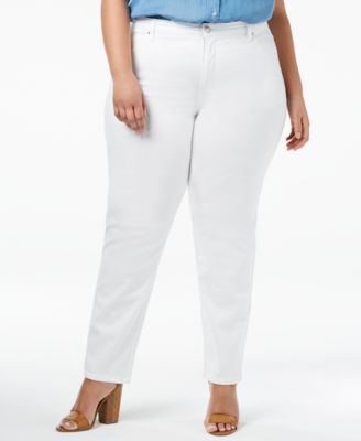 Lee Platinum Plus Size Gwen Straight Jeans - Macy's