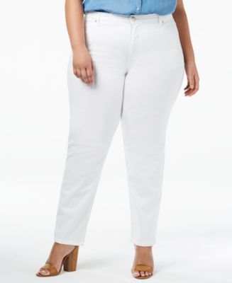 Lee Platinum Plus Size Gwen Straight Jeans - Macy's