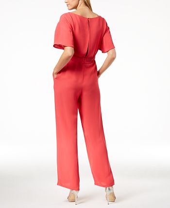 French Connection Tie-Waist Jumpsuit - Macy's