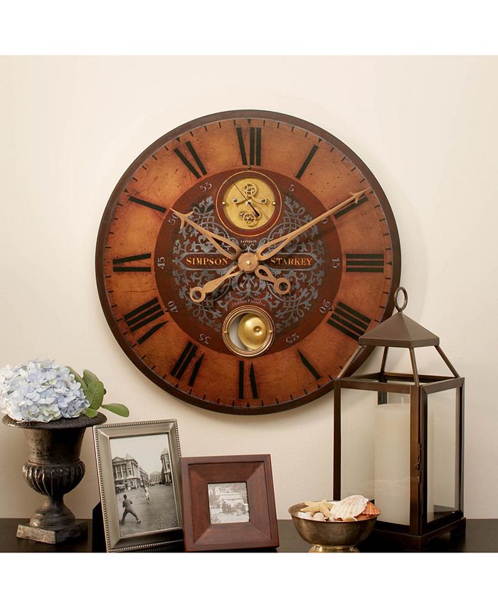 Uttermost Simpson Starkey 23" Wall Clock - Macy's