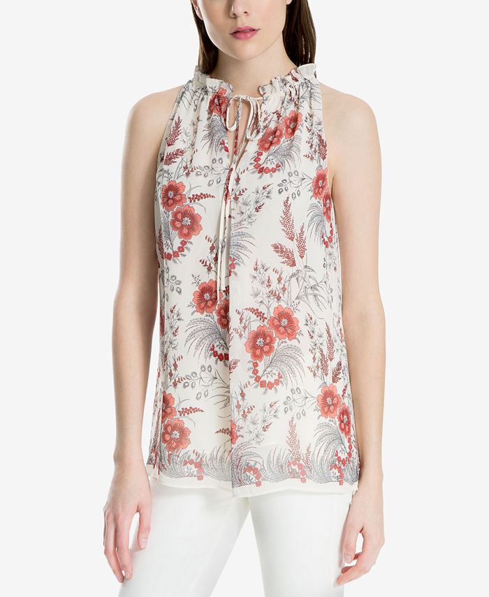 Max Studio London Ruffled-Neck Top, Created for Macy's - Macy's