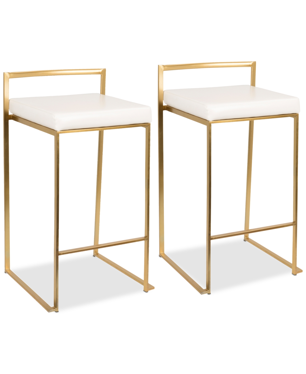 Click here for Fuji Counter Stool (Set of 2) - White prices