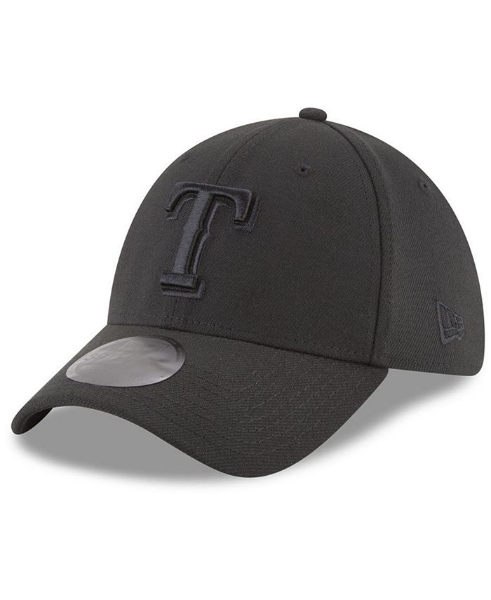 New Era Texas Rangers Blackout 39THIRTY Cap - Macy's