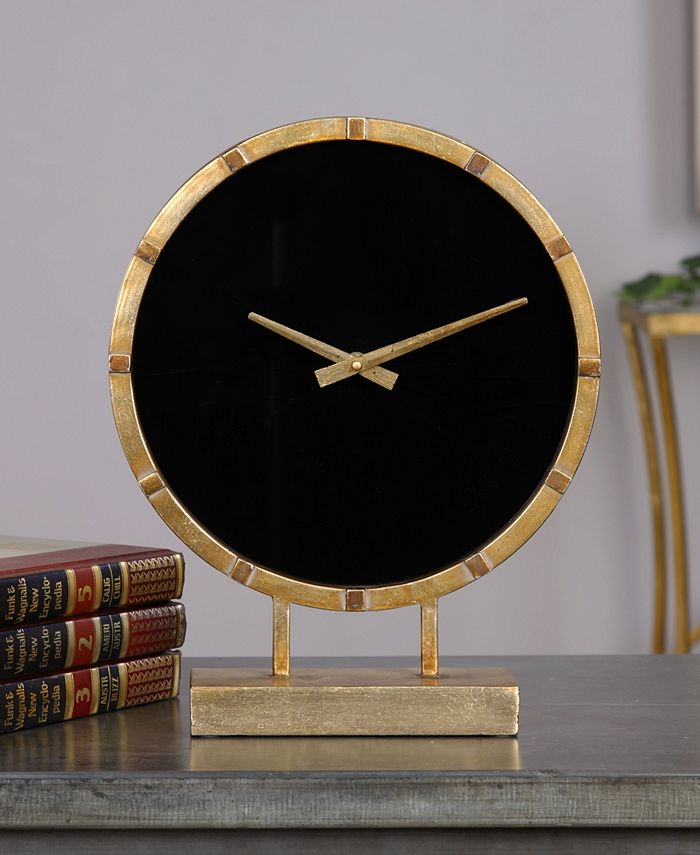 Uttermost Aldo Gold Table Clock - Macy's