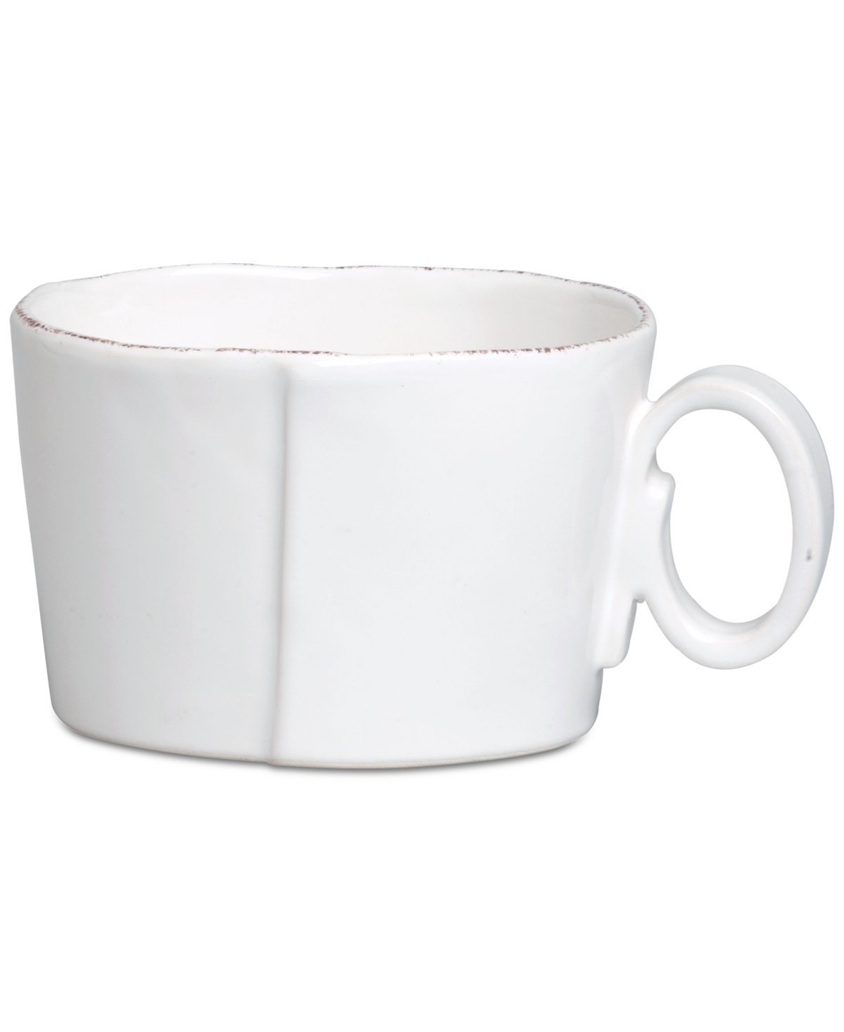 Click here for Vietri Lastra Collection Jumbo Cup - White prices