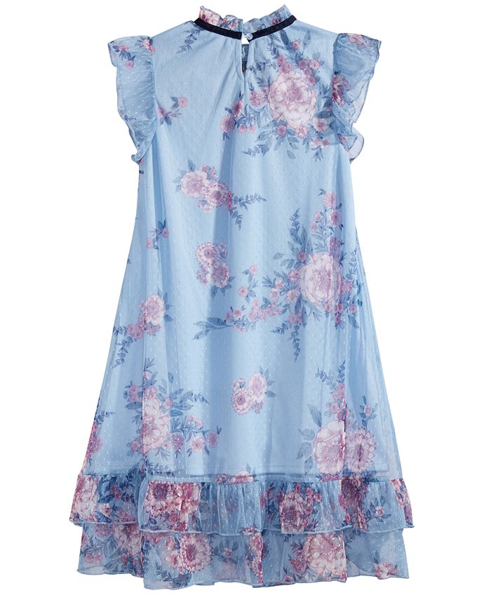 Beautees Big Girls 2-Pc Floral-Print Dress & Crochet Purse Set - Macy's