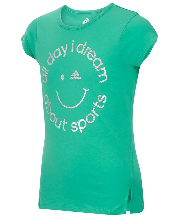 adidas Logo-Print T-Shirt, Little Girls - Macy's