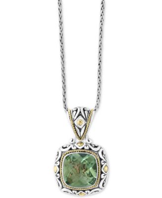 Balissima by EFFY® Prasiolite 18" Pendant Necklace (5-9/10 ct. t.w.) in ...