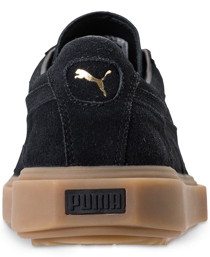 Puma Men's Breaker Suede Gum Casual Sneakers from Finish Line - Macy's