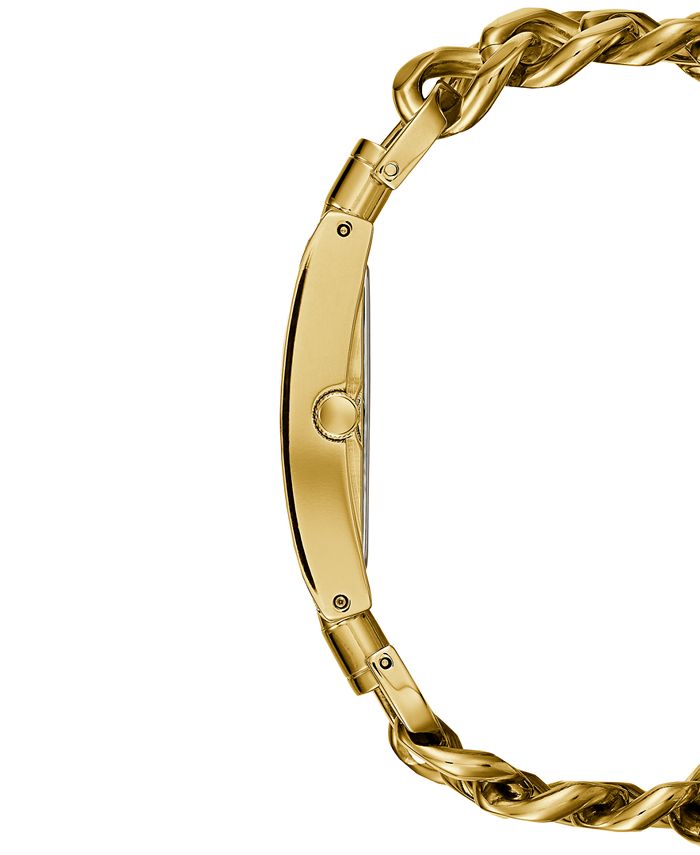 GUESS Women's Gold-Tone Stainless Steel Chain Bracelet Watch 36mm - Macy's