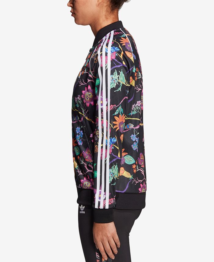 adidas Garden Print Track Jacket - Macy's