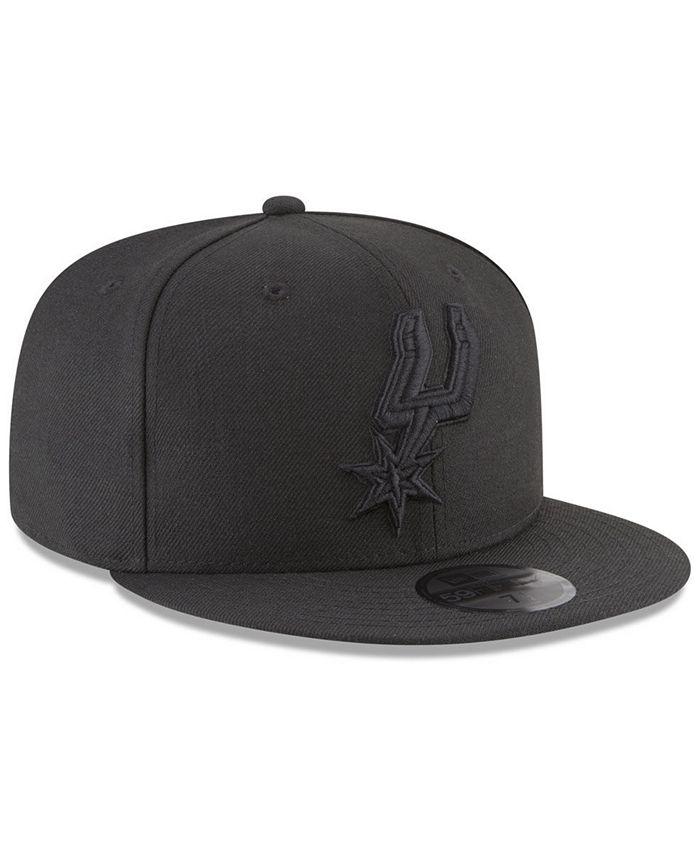 New Era San Antonio Spurs Blackout 59FIFTY Fitted Cap - Macy's