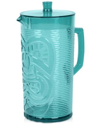 TarHong Tiki Pitcher with Lid, 85 oz., Premium Plastic, Set of 1 - Macy's