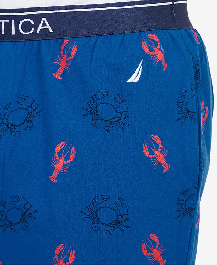 Nautica Men's Crab & Lobster Print Cotton Pajama Pants - Macy's