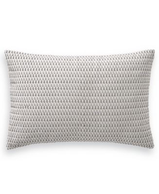 Hotel Collection Interlattice Embroidered Decorative Pillow, 14" x 21 ...