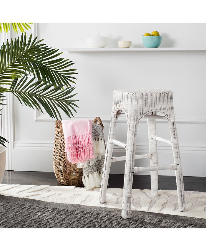 Safavieh Beeber Wicker Counter Stool - Macy's