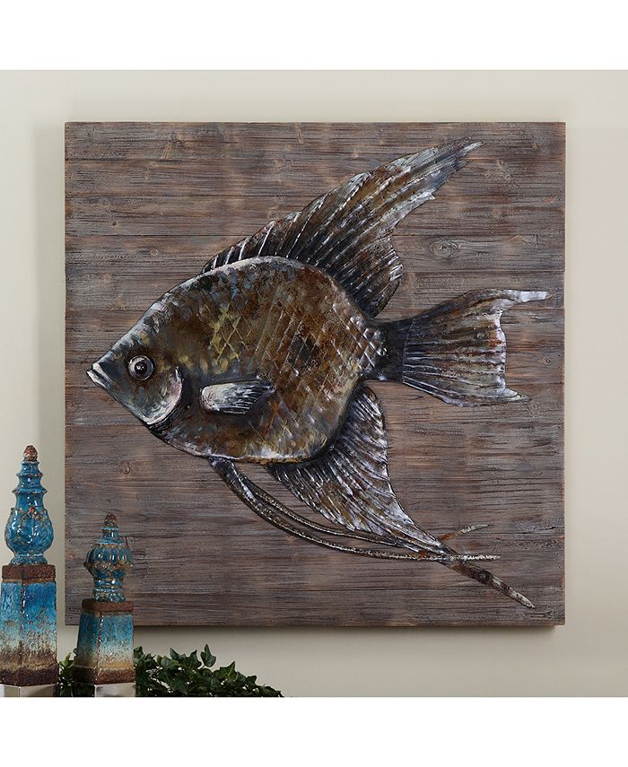 Uttermost Iron Fish Wall Art - Macy's