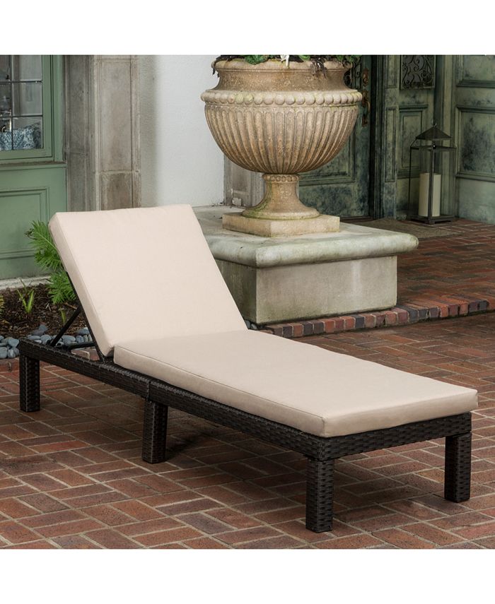 Noble House Logan Outdoor Chaise Lounge - Macy's
