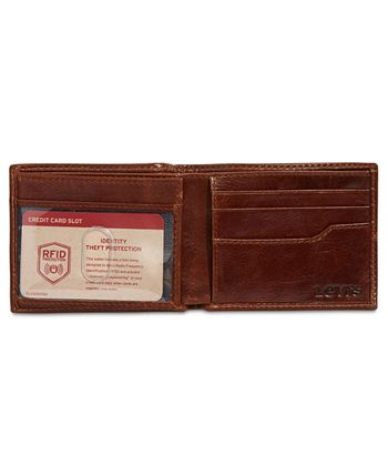 Levi's Men's RFID Leather Traveler Wallet - Macy's
