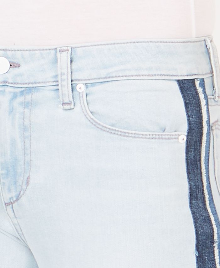 Joe's Jeans The Icon Colorblock Striped Ankle Skinny Jeans - Macy's