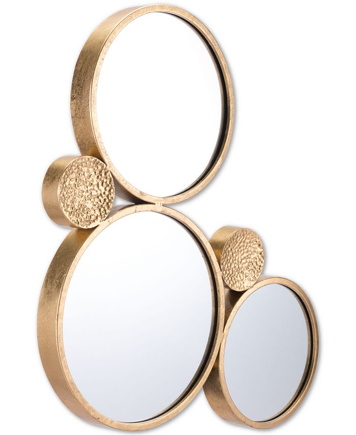 Zuo Tri-Circular Gold-Tone Mirror - Macy's