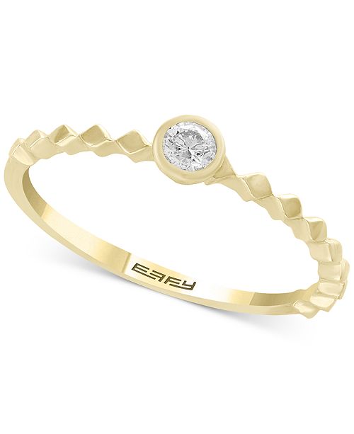 EFFY Collection EFFY® 5 Pc. Set Diamond Tricolor Stacking Rings (5/8 ct ...