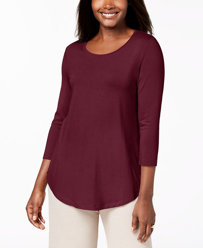 JM Collection Scoop-Neck Top, Created for Macy's - Macy's JM Collection Scoop-Neck Top, Created for Macy's - Macy's