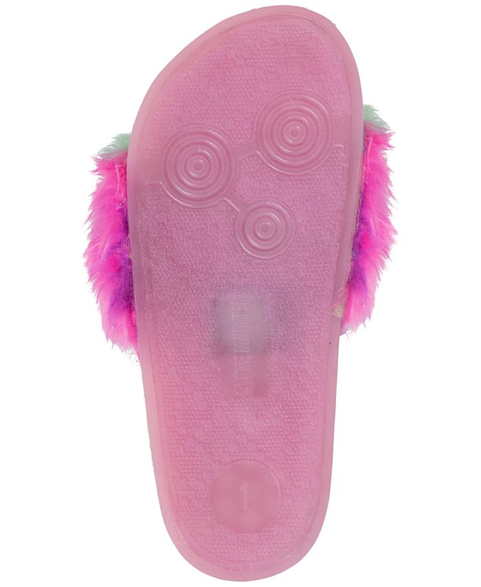 Steve Madden Little Girls' SoftLite Light-Up Slide Sandals from Finish ...