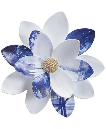 Zuo Margarita Small Wall Decor White & Blue - Macy's