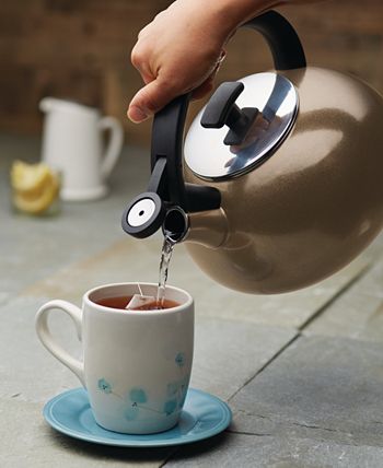 Anolon Allume 2-Qt. Enamel on Steel Teakettle - Macy's