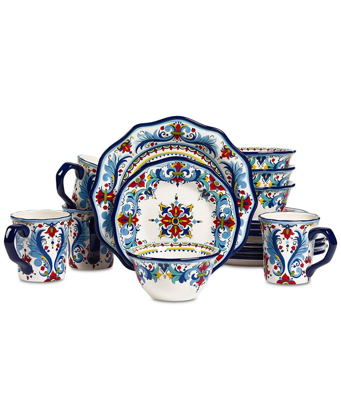 Tabletops Unlimited CLOSEOUT! San Marino Italian 16-Pc. Dinnerware Set ...