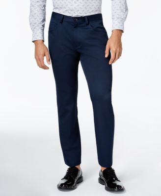 I.N.C. Men's Shiny Slim-Fit Stretch Pants, Created for Macy's - Macy's