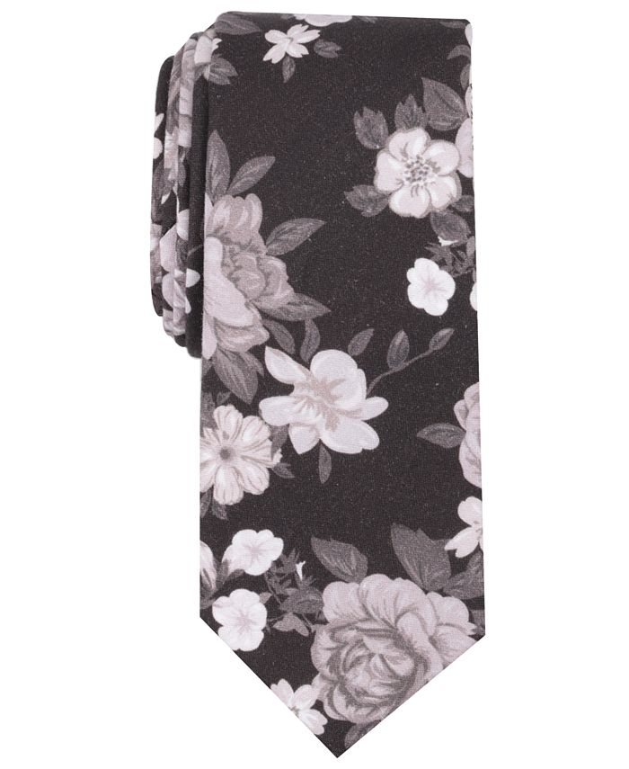 Bar III Men's Lake Floral Tie, Created for Macy's - Macy's