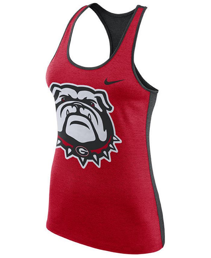 Nike Women's Georgia Bulldogs Dri-Fit Touch Tank - Macy's