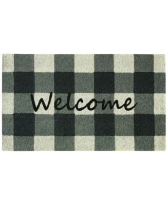 Bacova Farmhouse Check 18" x 30" Doormat - Macy's