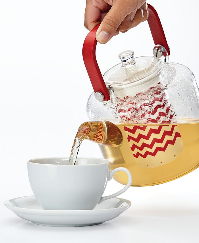 Bonjour Reverie 42-Oz. Handblown Glass Teapot - Macy's