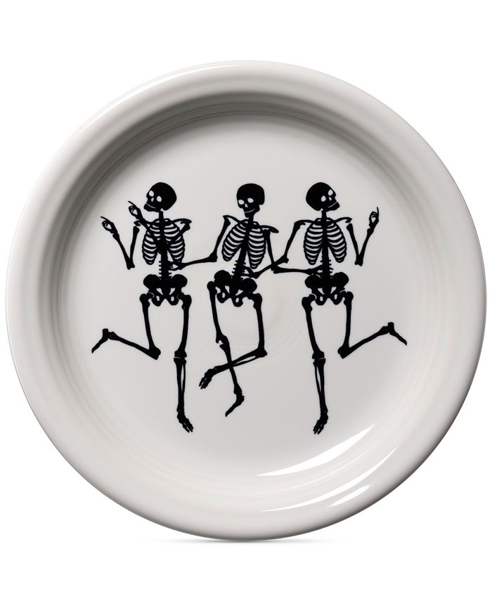 Fiesta CLOSEOUT! Skeleton Appetizer Plate - Macy's