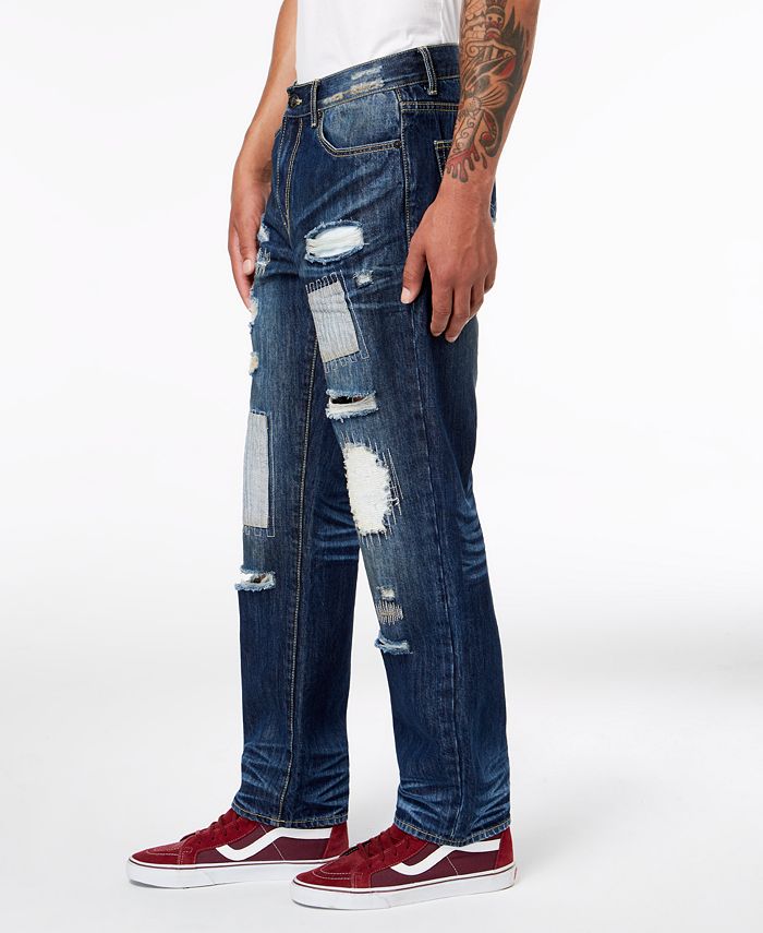 LRG Men's Loosehead Slim-Fit Ripped Jeans - Macy's