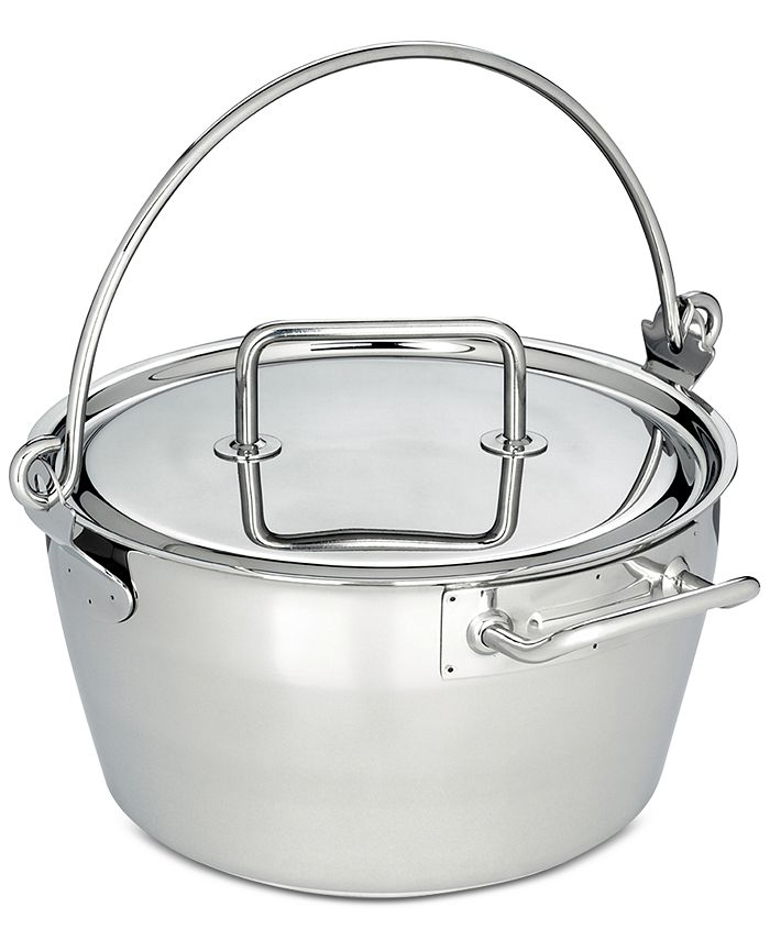 Demeyere 10.6-Qt. Stainless Steel Maslin Pan & Lid - Macy's