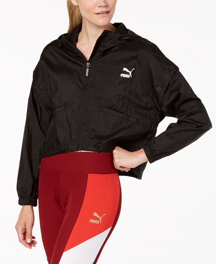 Puma Retro Cropped Windbreaker - Macy's