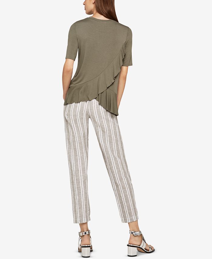 BCBGeneration Asymmetrical Back-Ruffle Top - Macy's