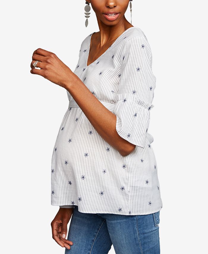 A Pea in the Pod Maternity Babydoll Blouse - Macy's