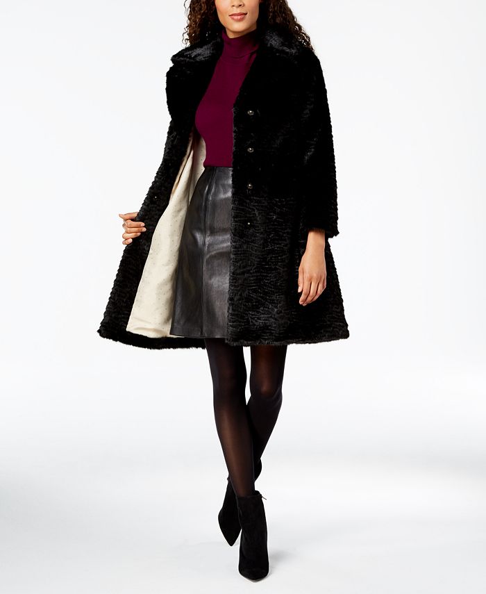 kate spade new york Faux-Fur Coat - Macy's