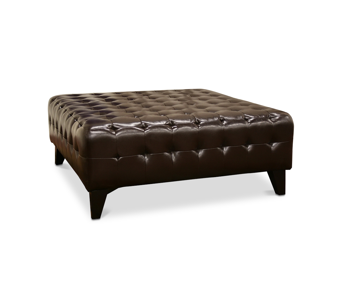 Click here for Machie Square Ottoman - Dark Brown prices
