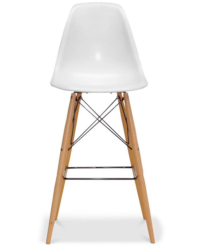 Furniture Sehrish Shell Stool, Quick Ship - Macy's