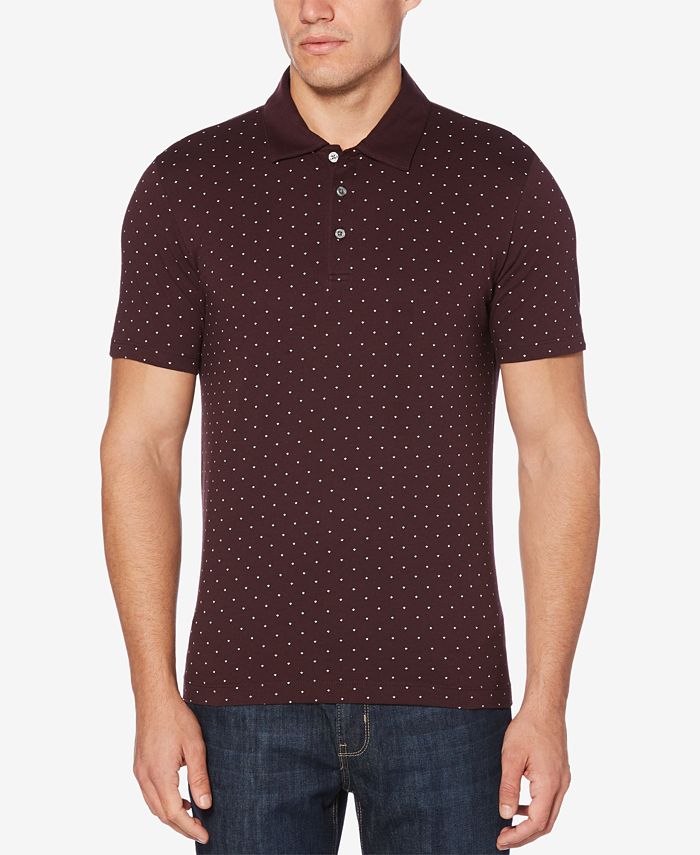 Perry Ellis Men's Printed Cotton Polo - Macy's