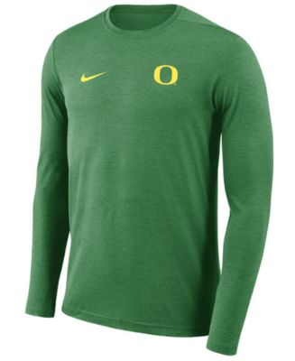 Nike Men's Oregon Ducks Long Sleeve Dri-Fit Coaches T-Shirt - Macy's