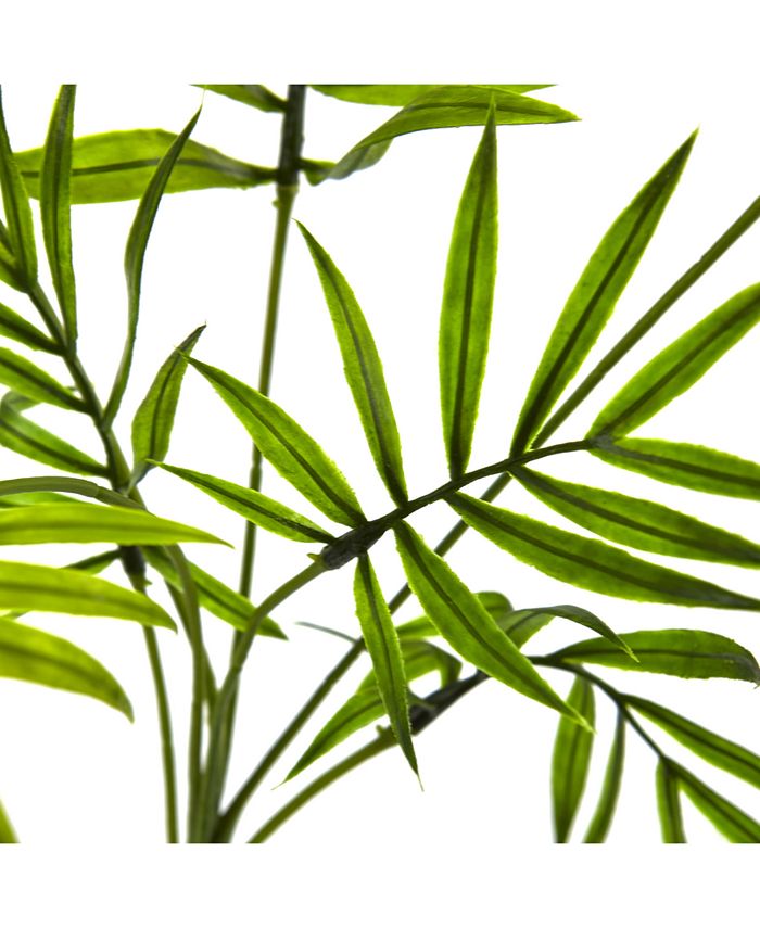 Nearly Natural 8-Pc. Mini Areca Palm Artificial Bush Set - Macy's