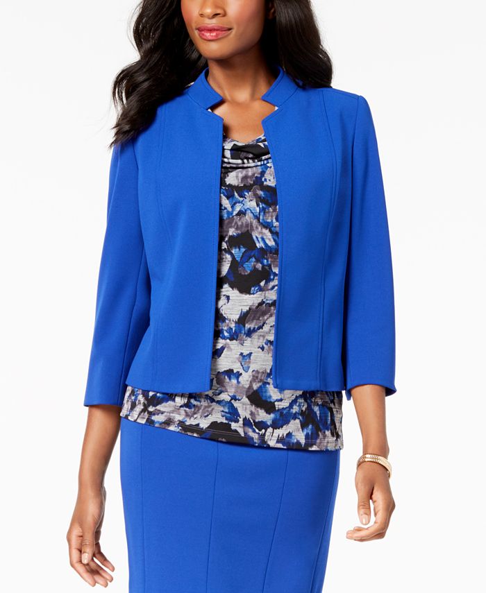 Kasper Crepe Flyaway Jacket - Macy's