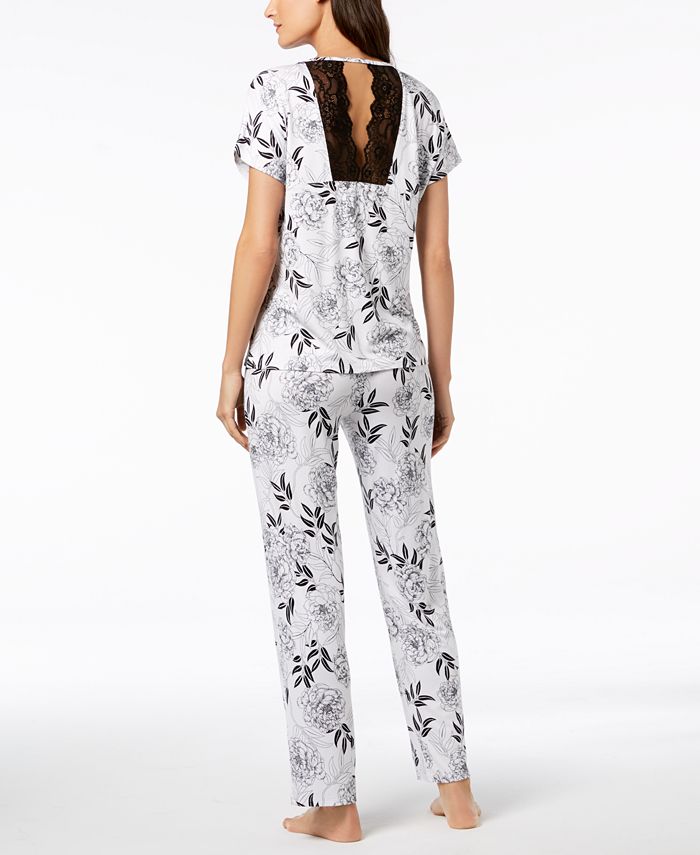 INC International Concepts INC Lace Cutout Pajama Set, Created for Macy ...